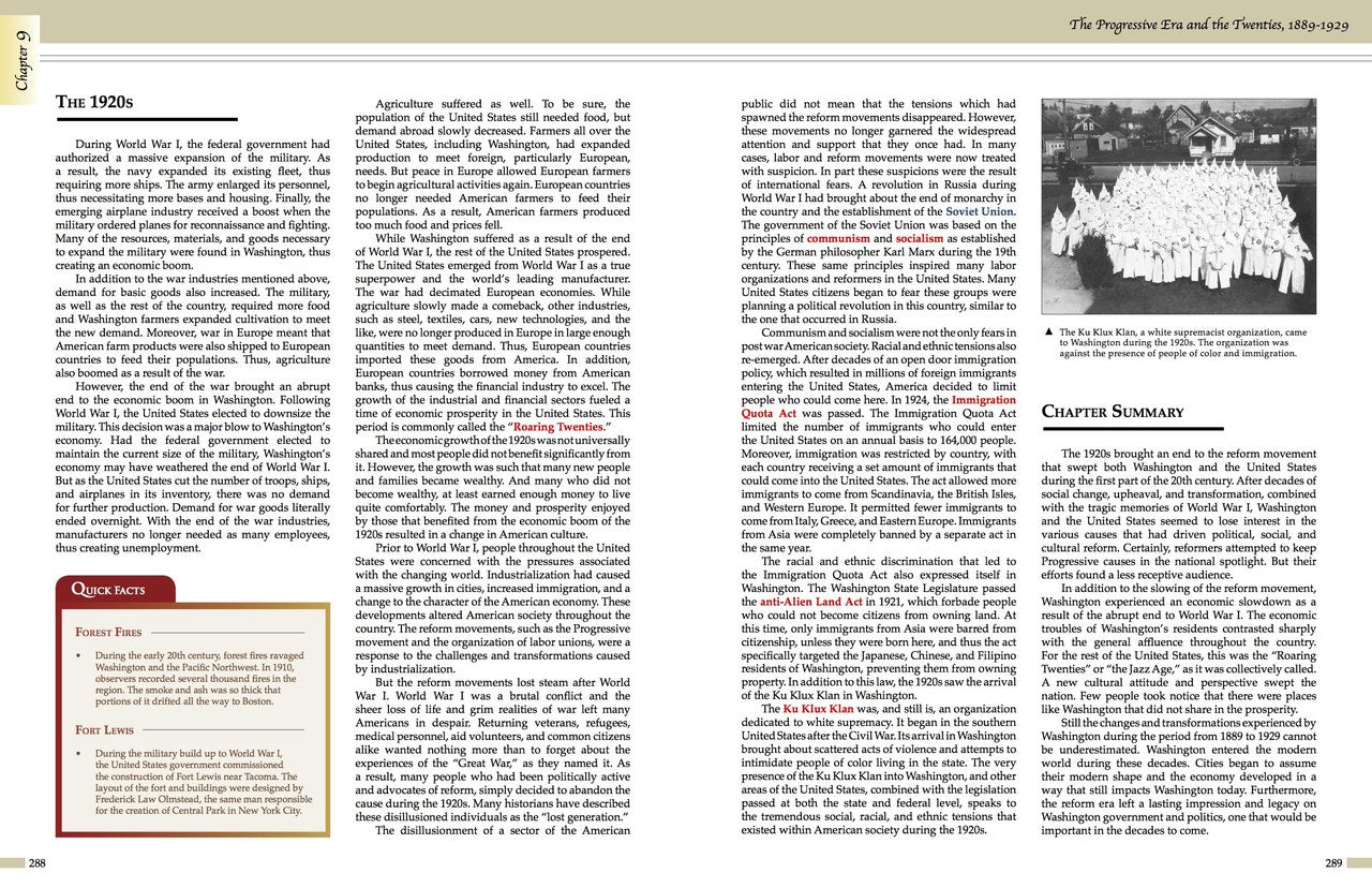 WASHINGTON STATE HISTORY TEXTBOOKS – Directed Media Inc.